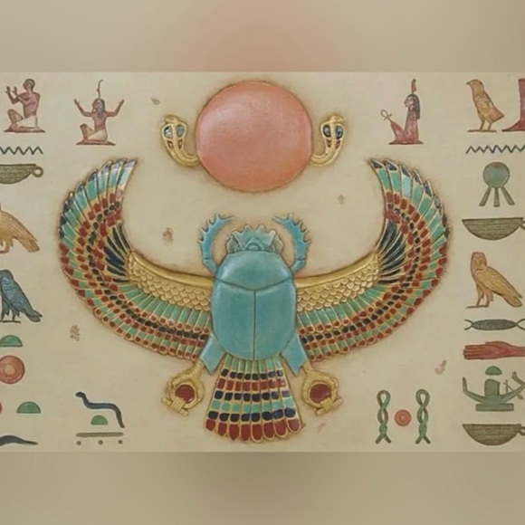 Jewelry | Sacred Scarab Technicolor Mosaic Wing Beetle Egypt ...